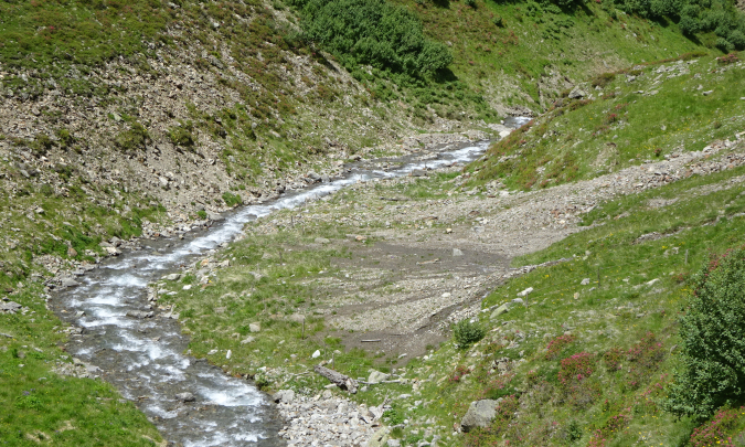 Puinwaaiers in de Alpen