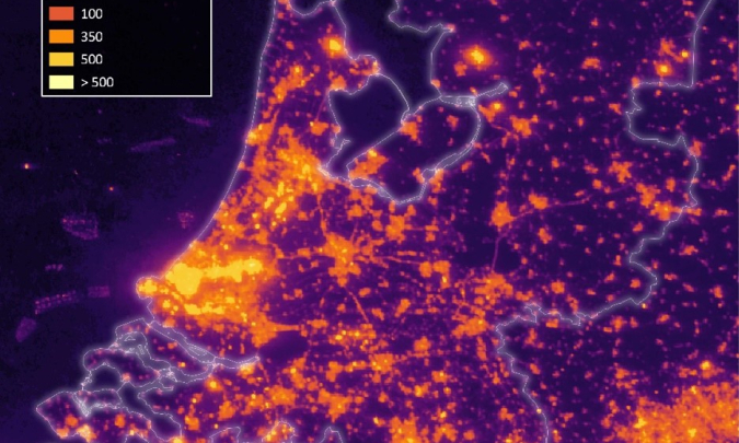 Lichtvervuiling | Geografie.nl